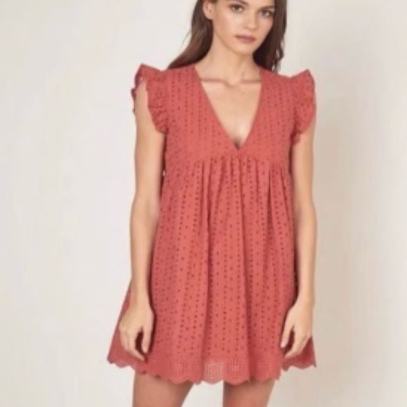 Knox Rose | Dresses | Knox Rose Target Boho Eyelet Mini Dress Womens Sz ...